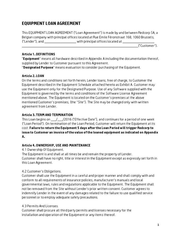 Test Drive Agreement | Loans | Indemnity