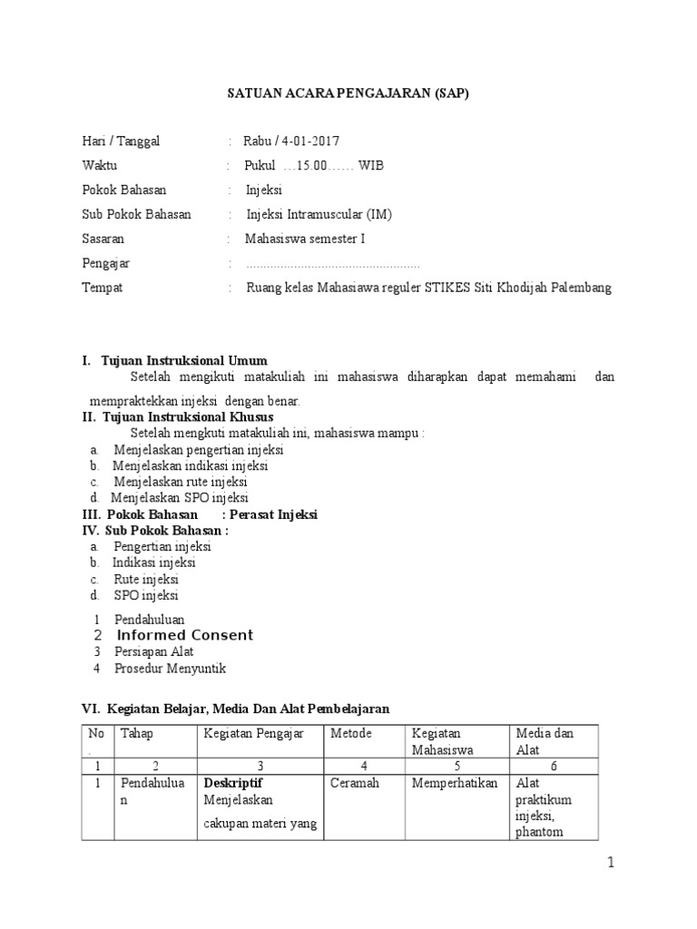 Prosedur Injeksi | PDF
