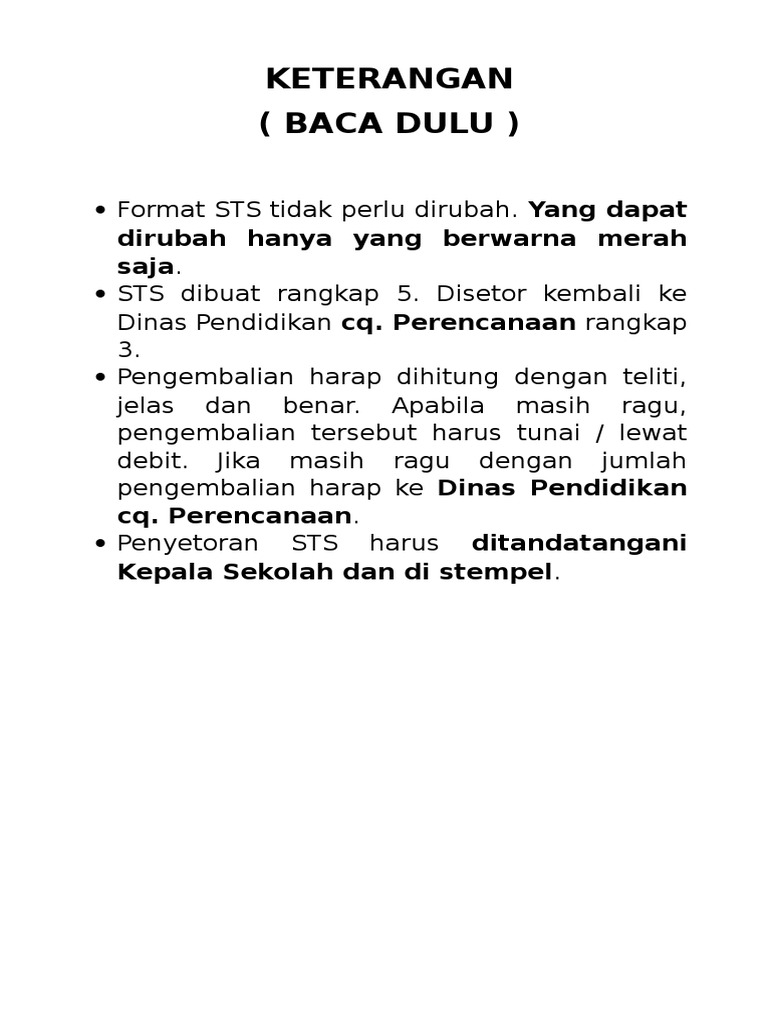 Contoh STS | PDF
