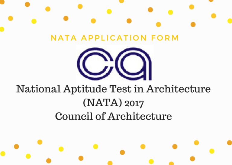 NATA Application Form | PDF