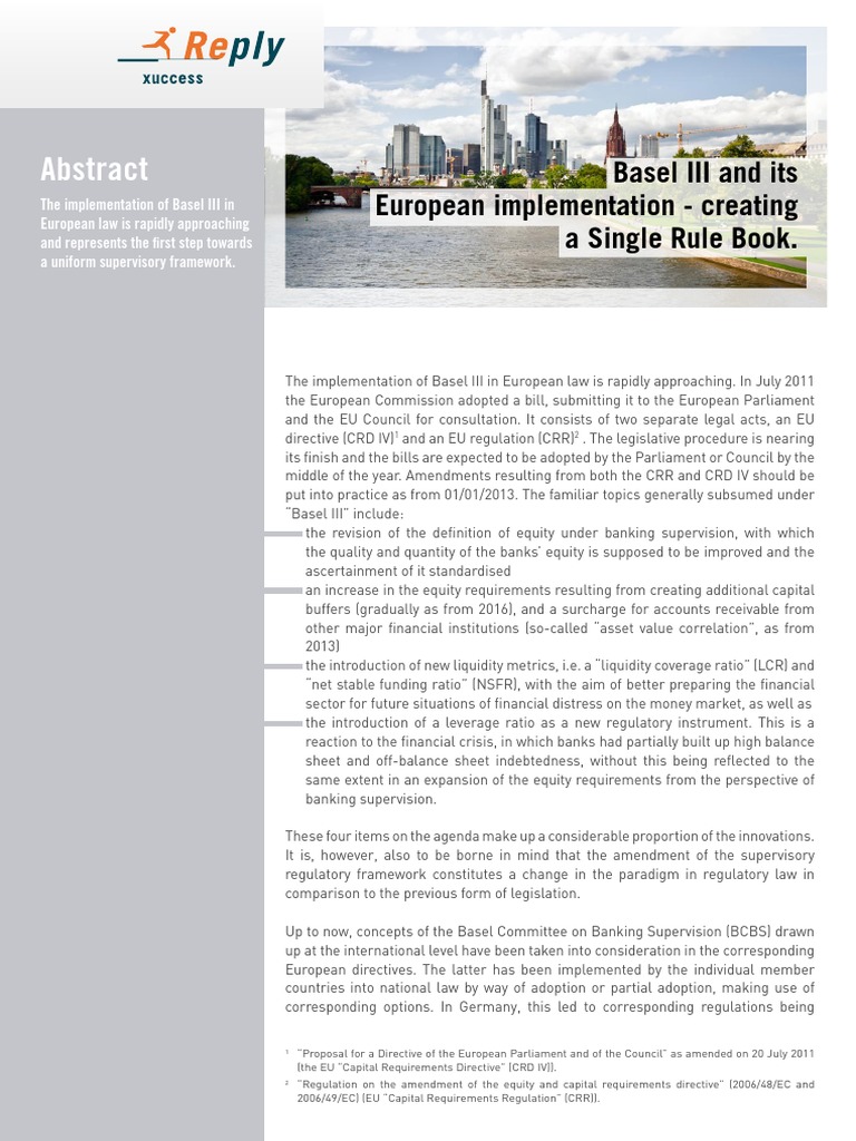 Img Basel-III European-Implementation | PDF | Basel Iii | International ...
