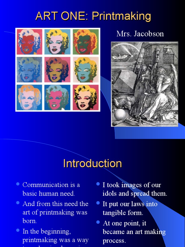 Printmaking Powerpoint 2015short | PDF | Printmaking | Etching