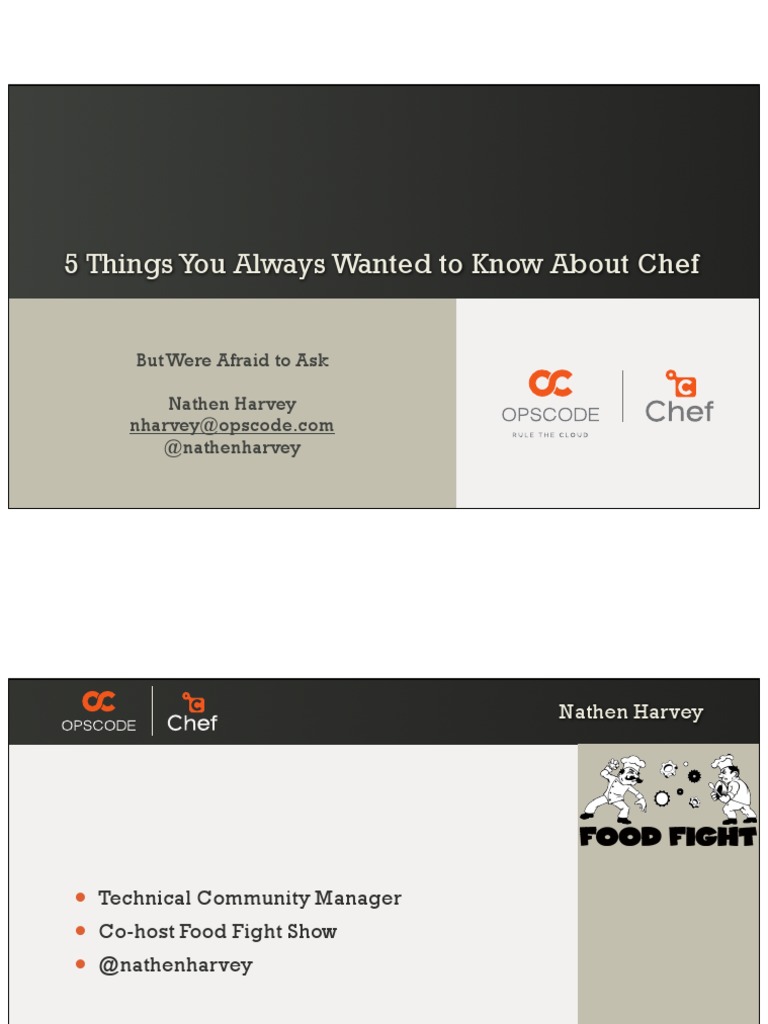 Five Things About Chef PDF | PDF