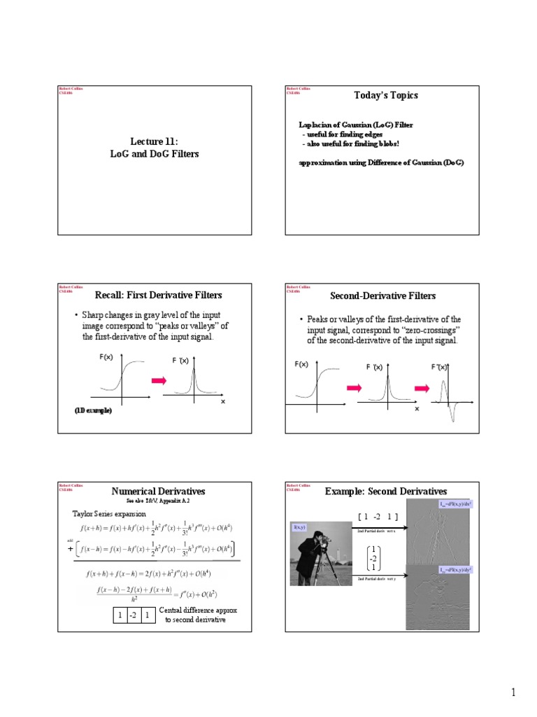 Laplace of Gaussian | PDF | Computer Vision | Digital Signal Processing