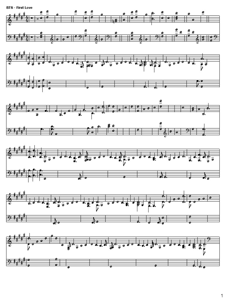 BTS - First Love | PDF