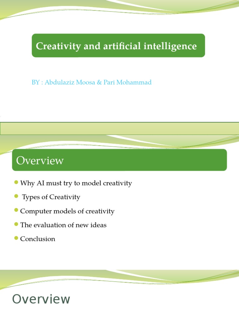 Creativity and Artificial Intelligence | PDF