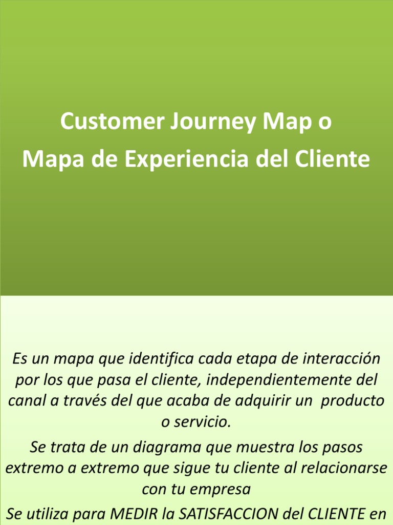 Guía para Crear un Customer Journey Map | PDF | Negocios