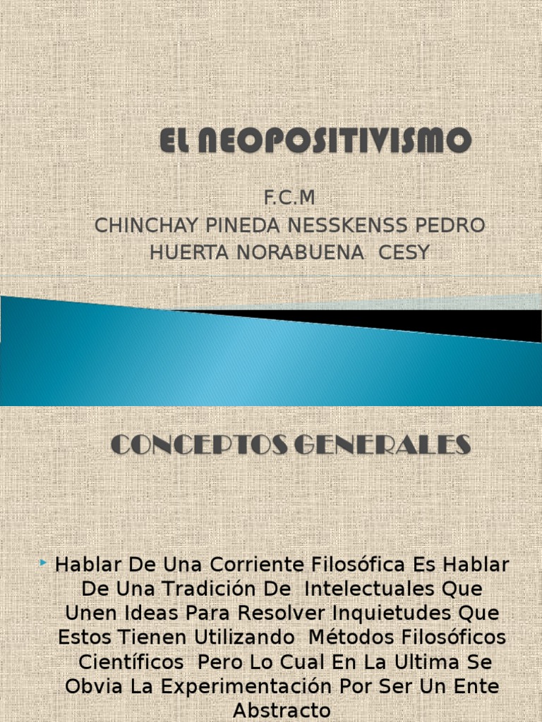 EL NEOPOSITIVISMO.pdf | Empirismo | Positivismo