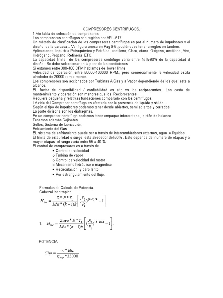 Criterios Norma API-617