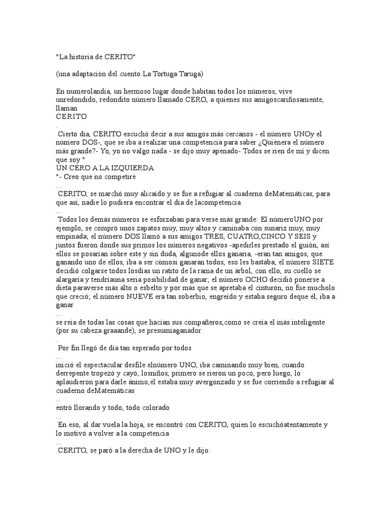 La Historia de CERITO | PDF