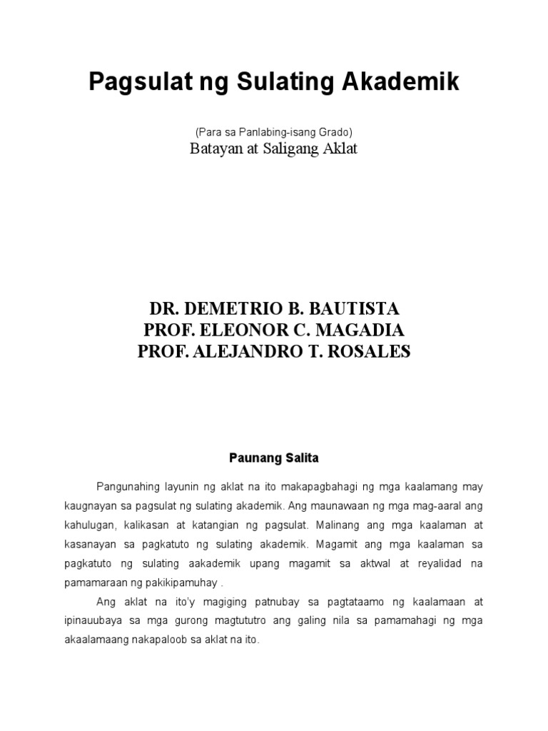 Final Copy Sulating Akademik | PDF