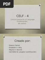 CELF 5 Evaluación Clínica de Los Fundamentos Del Lenguaje 5 | PDF | Asunto (gramática ...