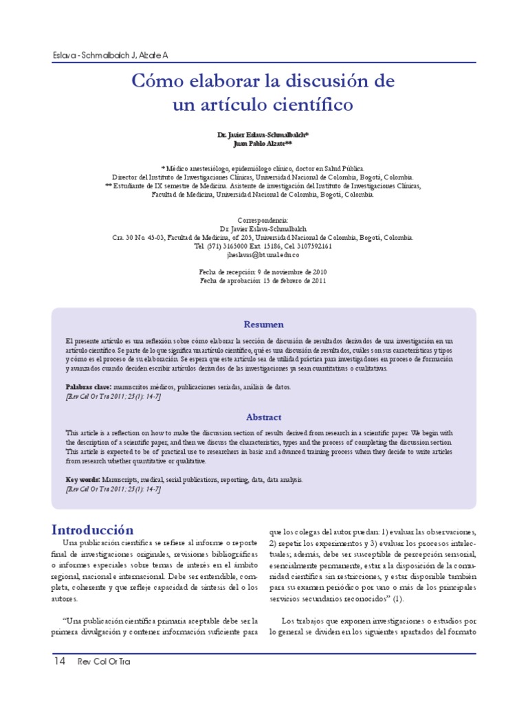 Cómo Elaborar La Discusión de Resultados | PDF | Hipótesis | Estadísticas