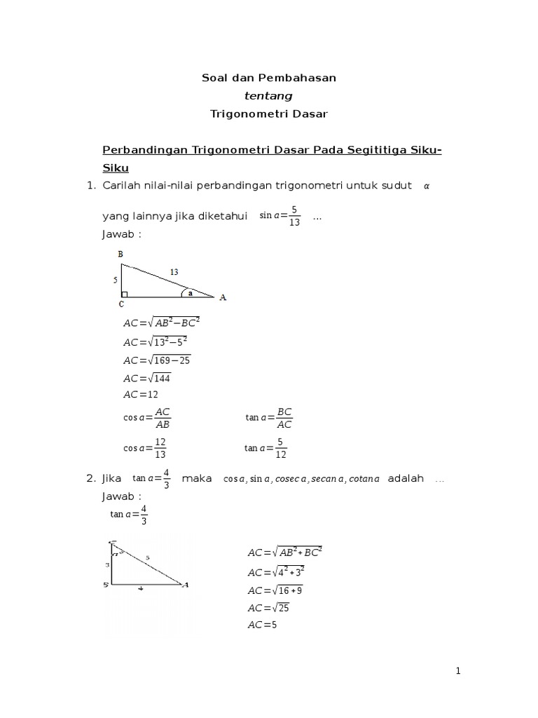 Trigonometri | PDF