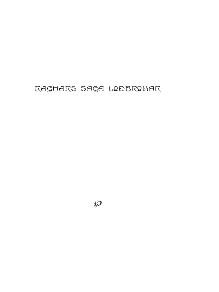 Ragnar S Saga | PDF | History | Classics