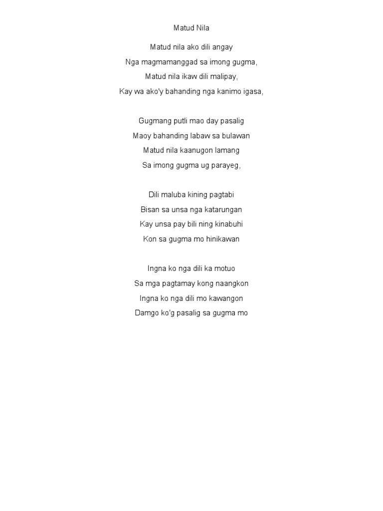 Awiting Bayan Lyrics | PDF