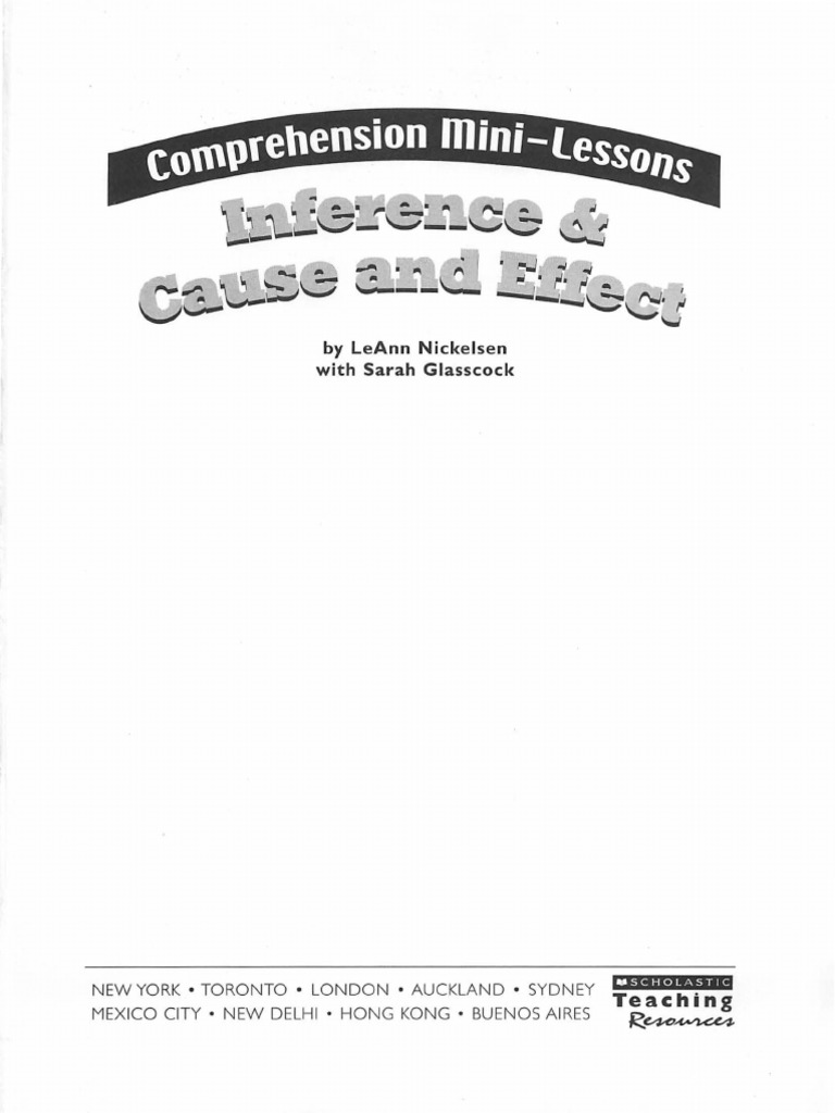 Inferences Cause and Effect 4-8 | Download Free PDF | Causality ...
