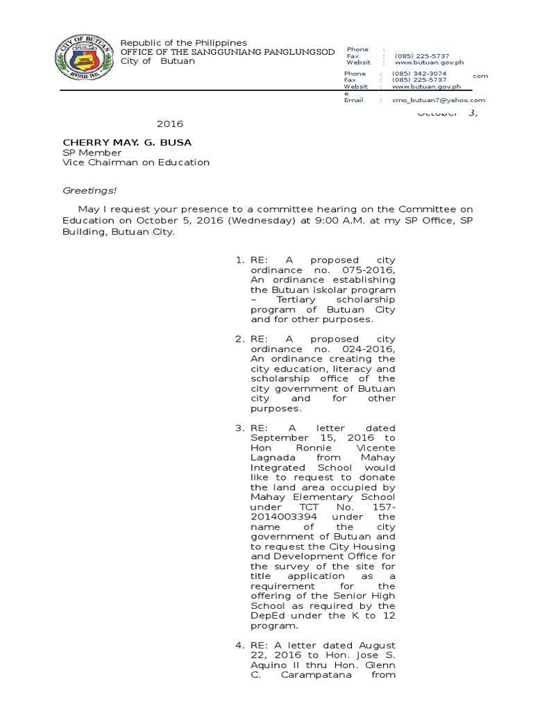 sample notice of hearing | Manila | Public Sphere