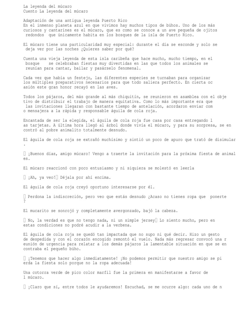 El Mucaro | PDF | Aves | Tetrápodos