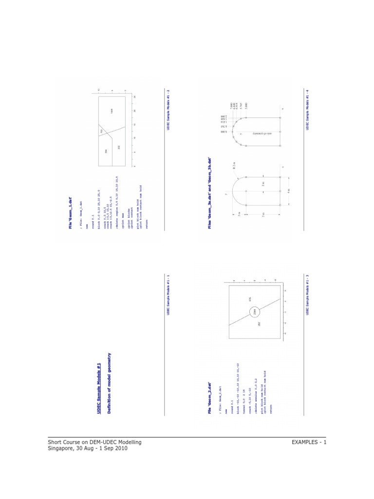 2-DEM UDEC Course-Examples PDF | PDF | Classical Mechanics | Building ...