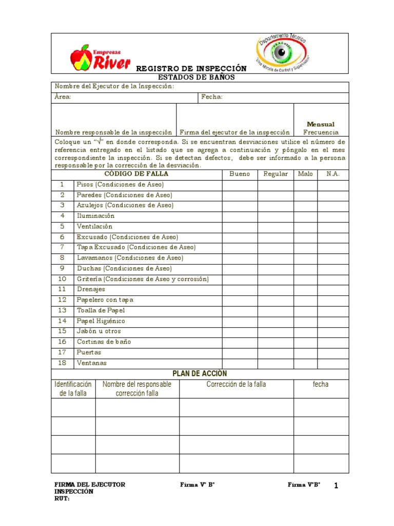 02 Check List Baño | PDF