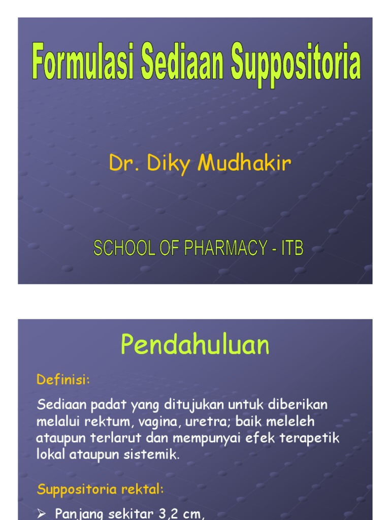 01 Supositoria | PDF