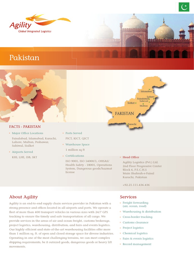 Pakistan: About Agility Services | PDF