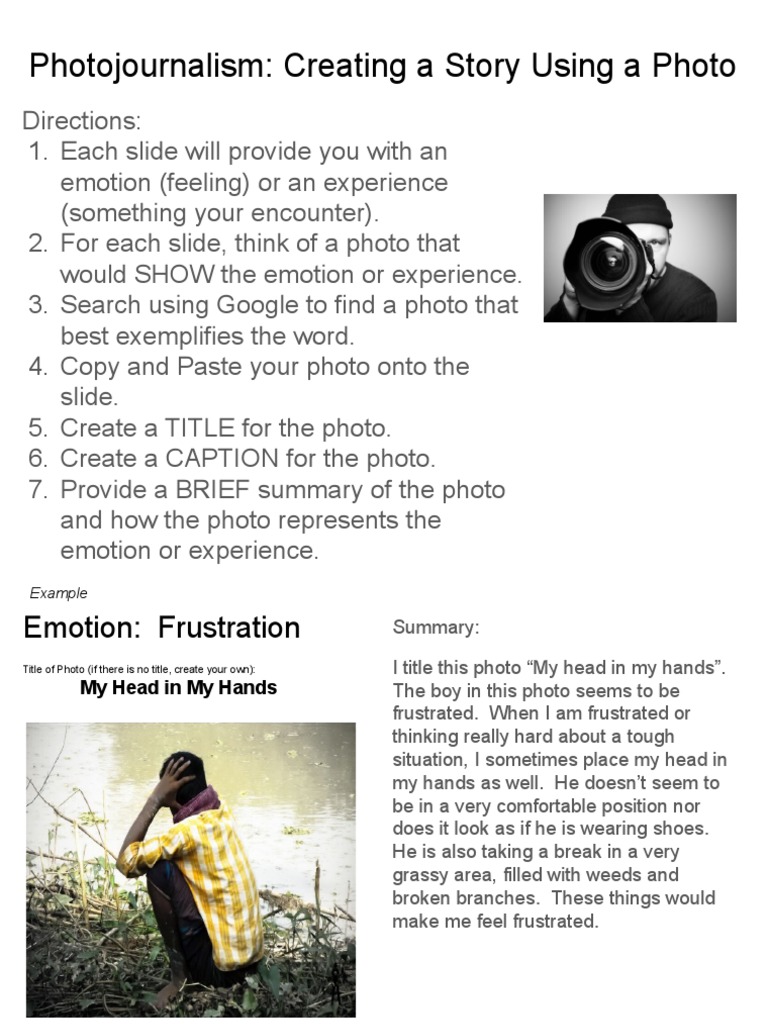 Photojournalism - Choosing Photos That Tell A Story - Anthony Garcia ...