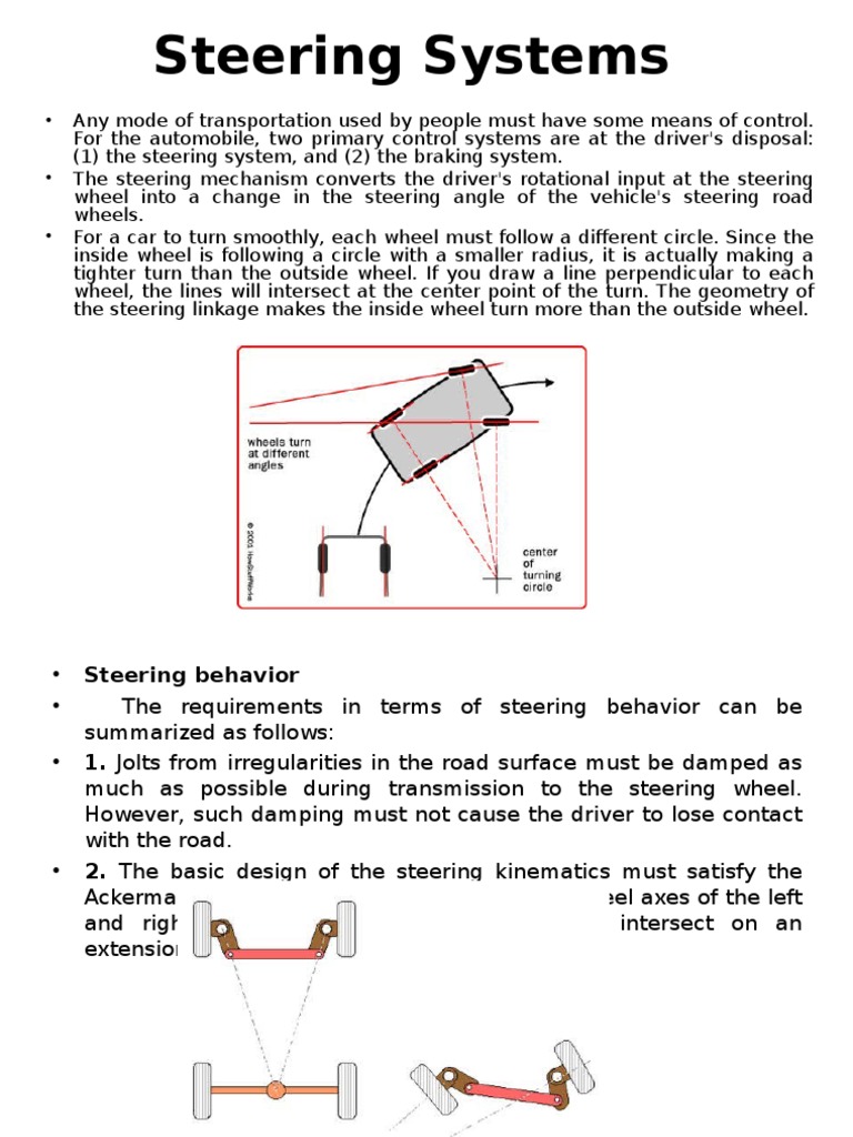 Steering System | PDF | Steering | Automotive Technologies