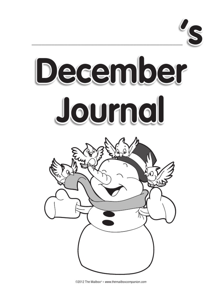 December Journal Cover | PDF