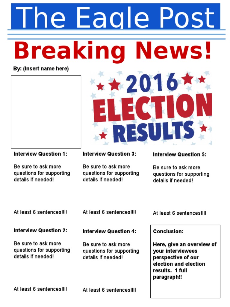 Election Results Newsletter Template - Khadijat Abubakar | PDF