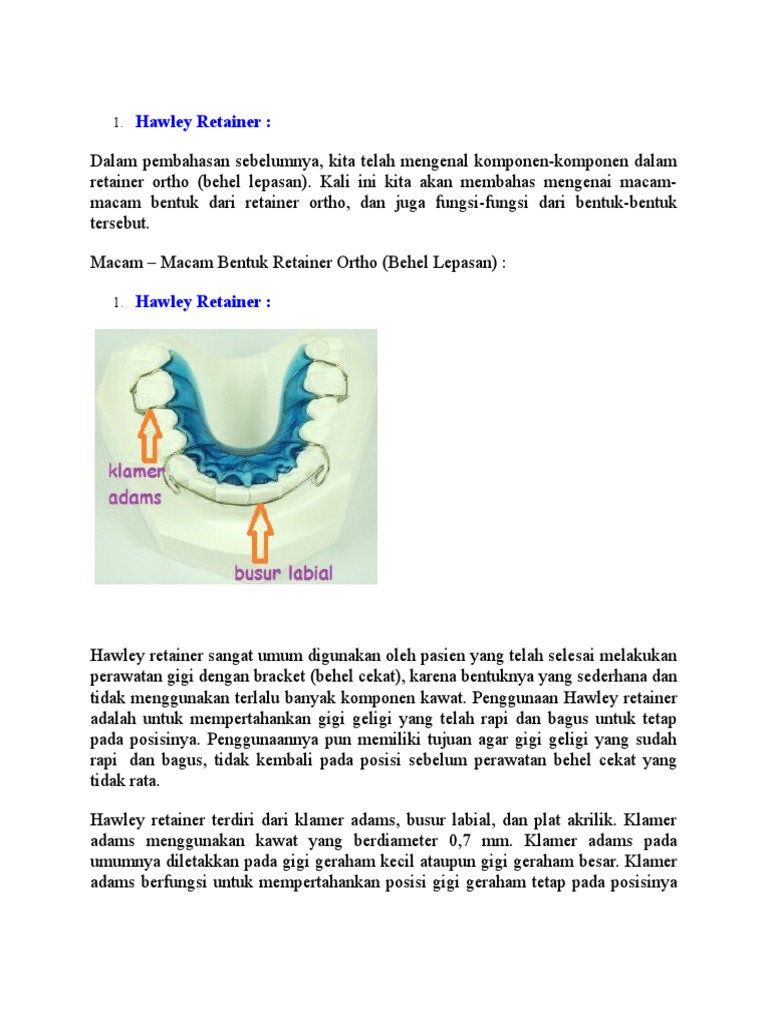 Hawley Retainer | PDF