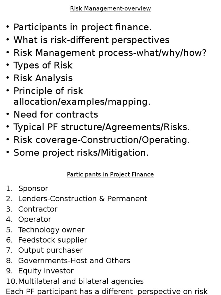 4.risk Management | PDF | Project Finance | Risk Management