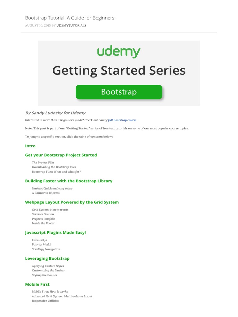 Idiots Guide To Bootstrap | PDF | Bootstrap (Front End Framework) | Cascading Style Sheets