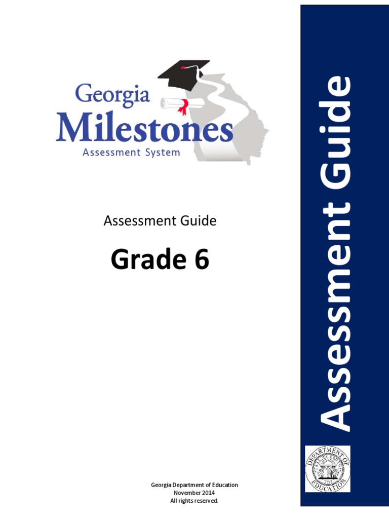 Georgia Milestones Assessment Guide | PDF | Educational Assessment ...
