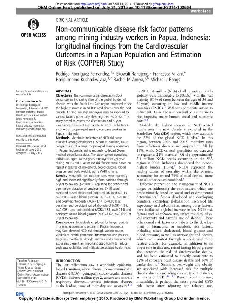 Occup Environ Med 2015 Rodriguez Fernandez Oemed 2014 102664 | PDF