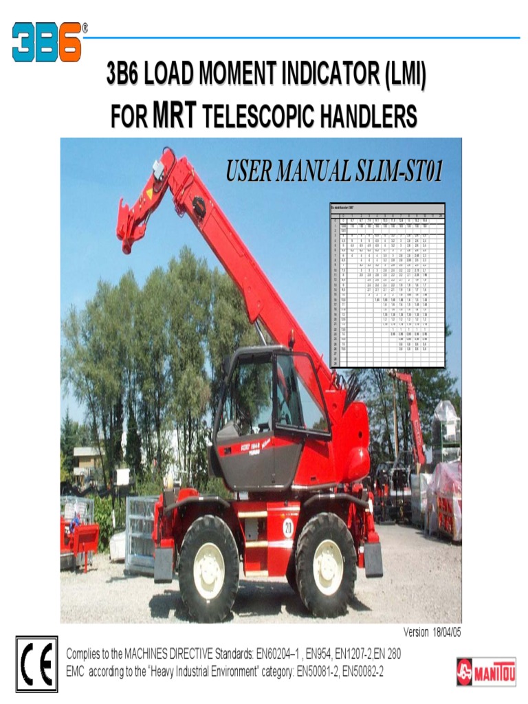 Manitou MRT Load Moment Indicator Guide | PDF | Monitoring (Medicine ...