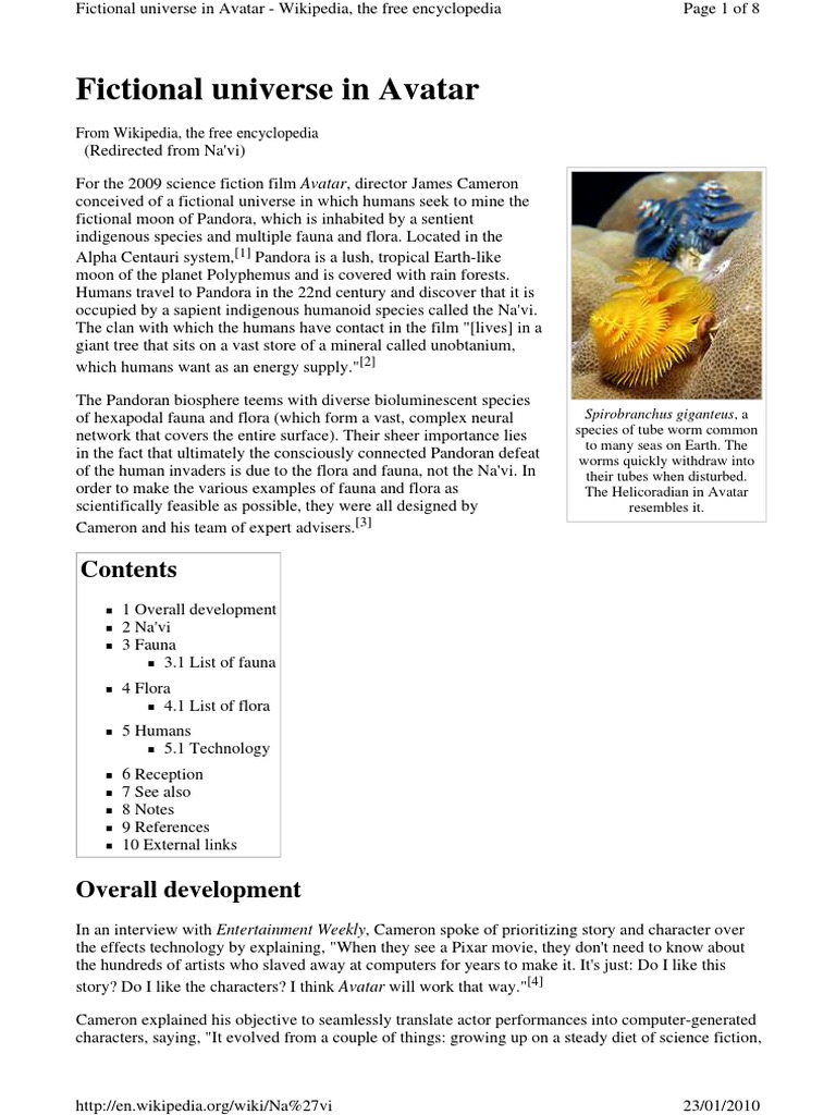 Fictional Universe in Avatar: From Wikipedia, The Free Encyclopedia ...
