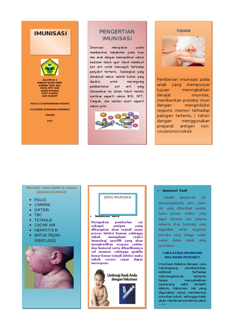Leaflet Imunisasi | PDF