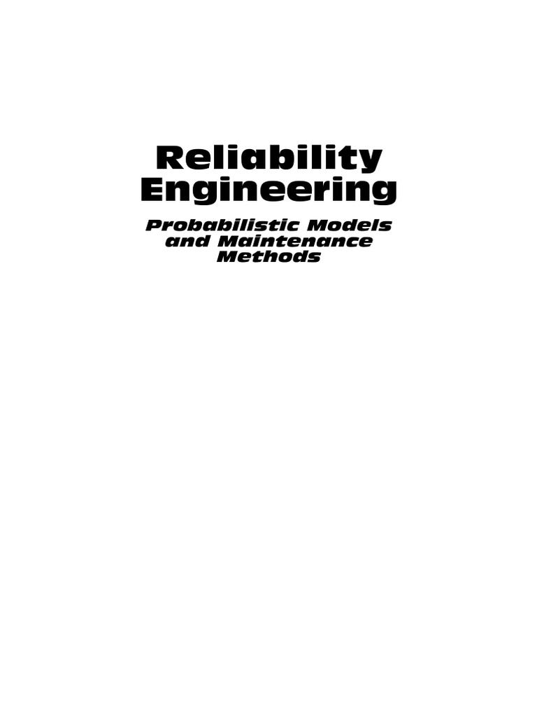 Reability PDF | PDF | Reliability Engineering | Mechanical Engineering