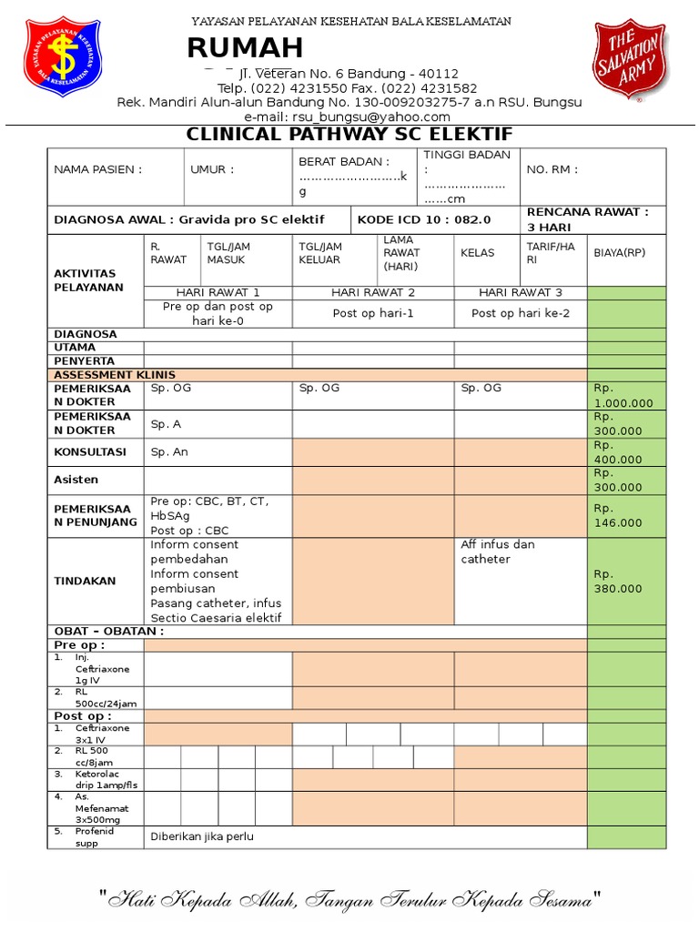 Clinical Pathway SC Elektif Edit | PDF