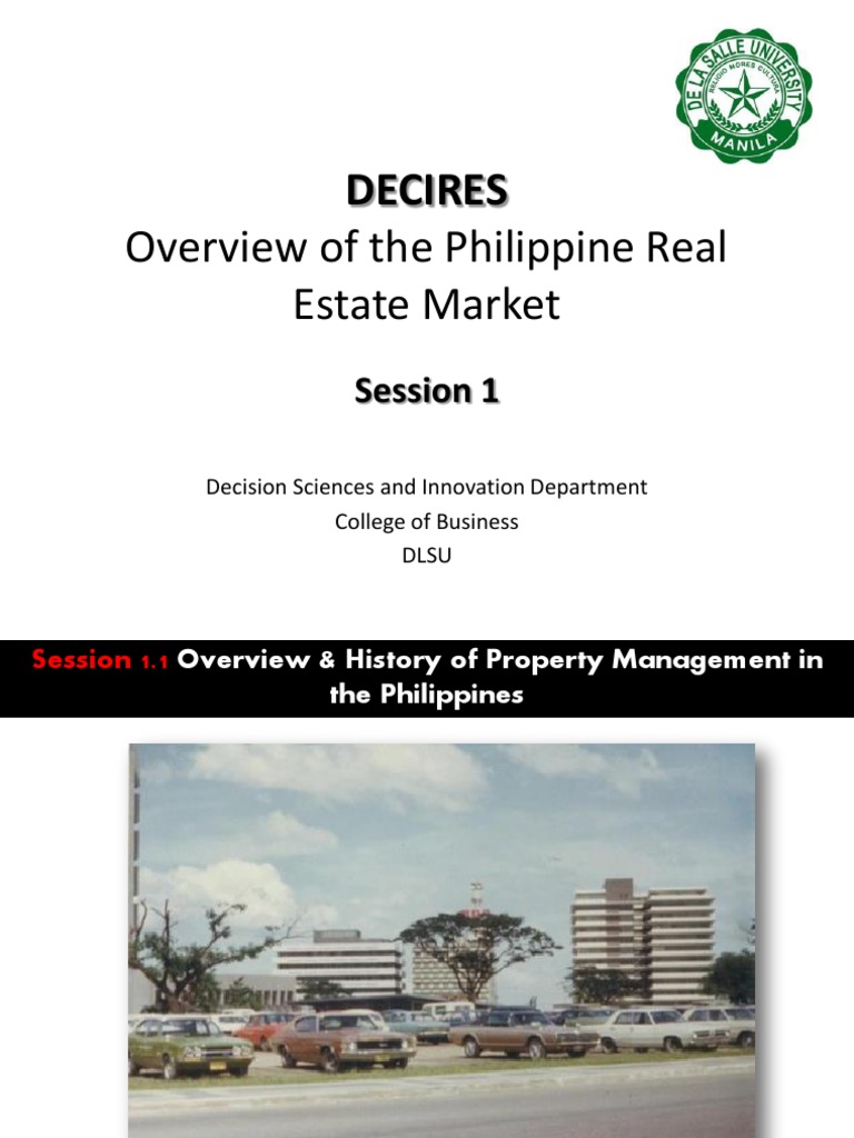 Philippine Real Estate Market Overview | PDF | Water Right | Real Property