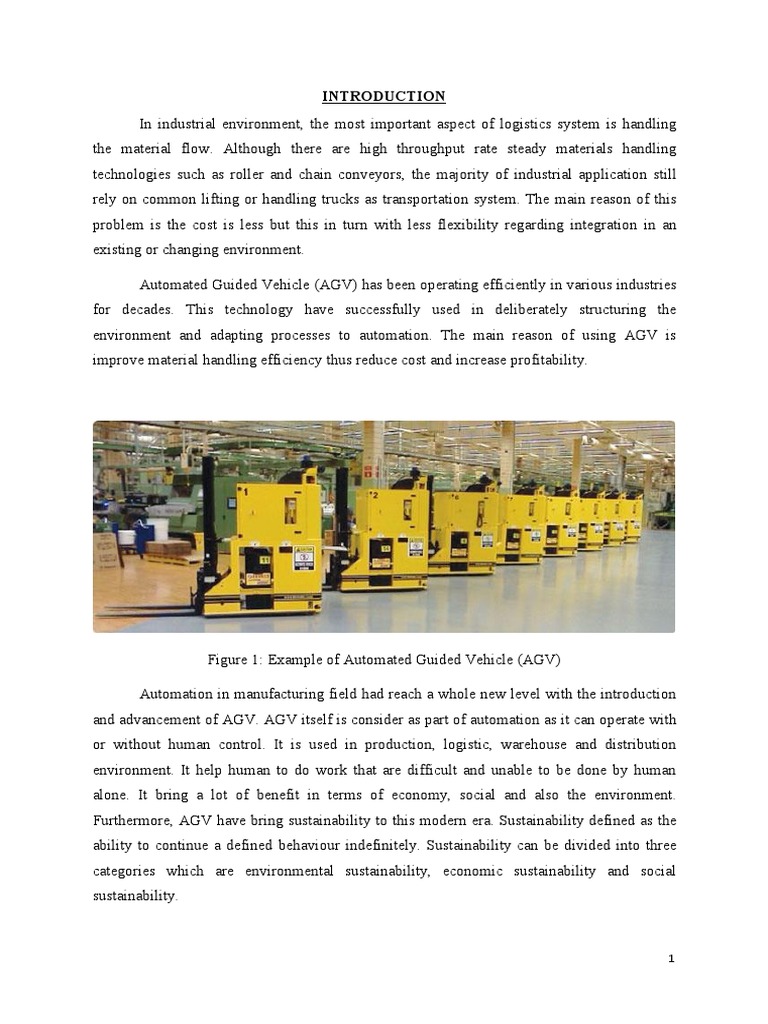 Automated Guided Vehicle | PDF | Automation | Sustainability