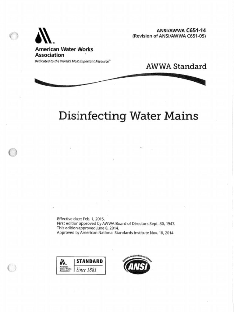 Awwa C651-14 PDF | PDF