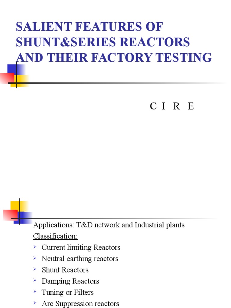 Shunt & Series Reactors Guide | PDF | Capacitor | Electrical Impedance