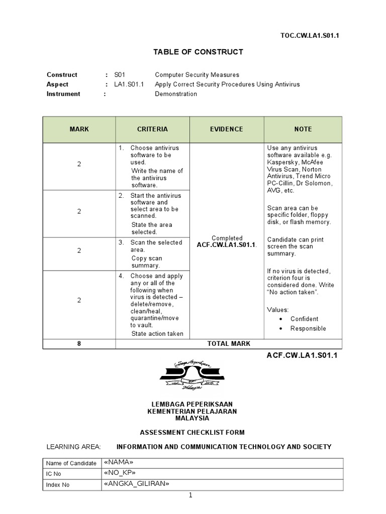 2017 SPM ICT FORM 5 MPKK Assessment - Document 01 Trim Down | PDF ...