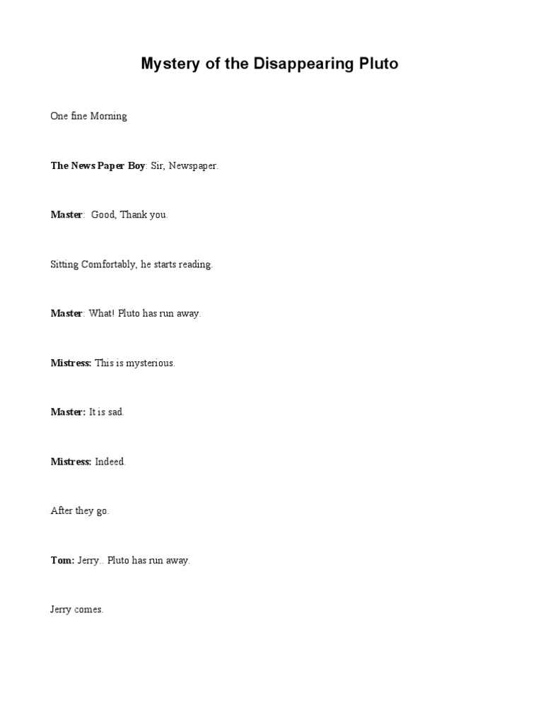 The Mystery of Pluto | PDF | Pluto | Planets