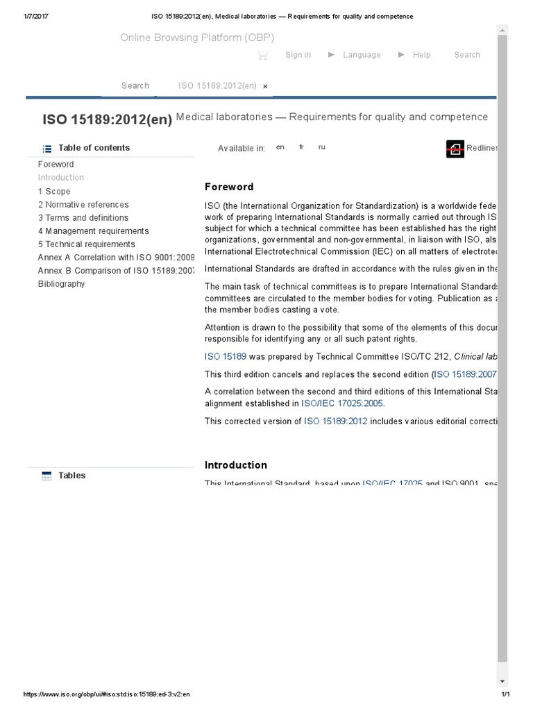 ISO 15189 - 2012 (En), Medical Laboratories - Requirements For Quality and Competence | PDF
