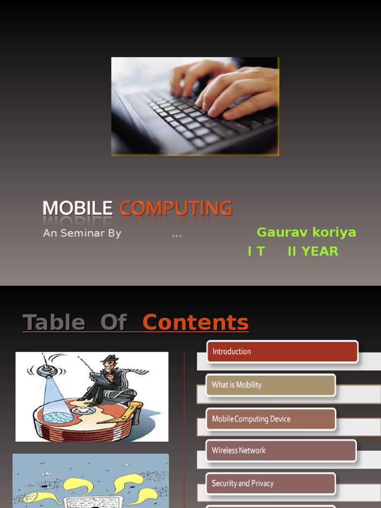 Mobile Computing | PDF | Mobile Device | Computer Network