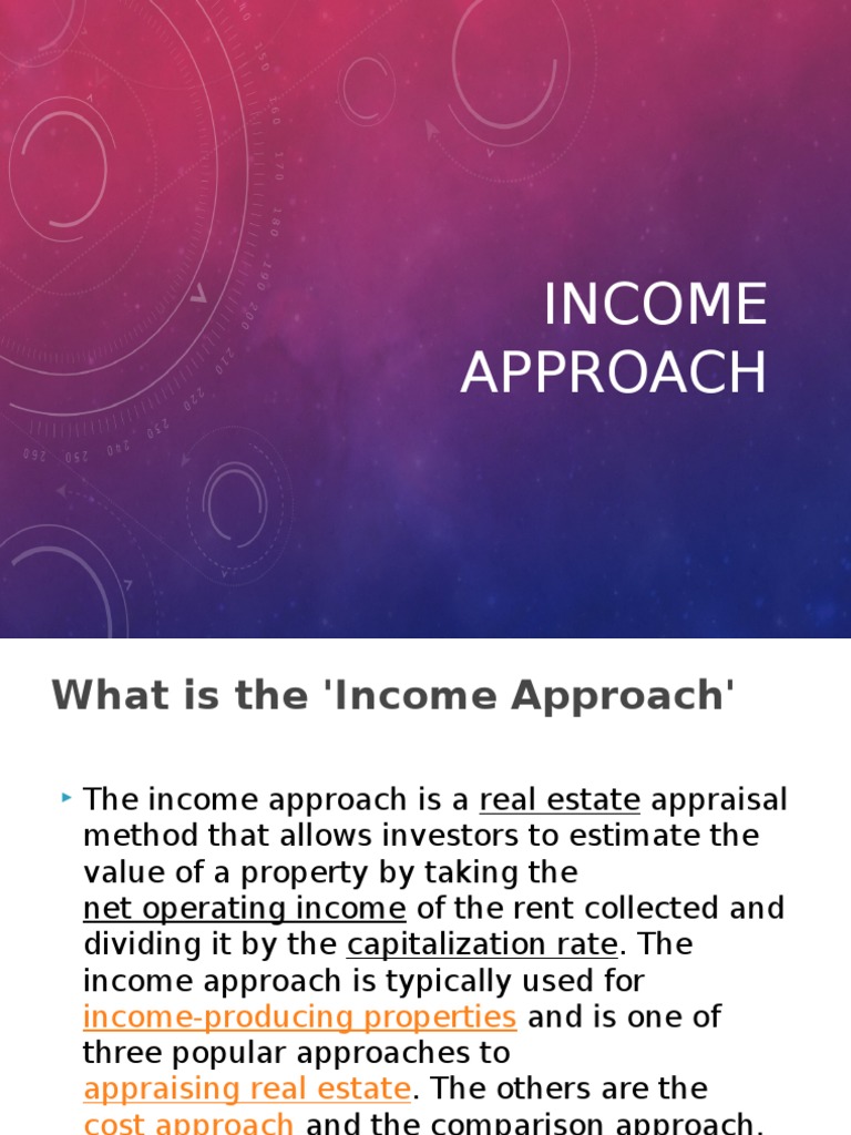 Income Approach | PDF | Land Law | Economics